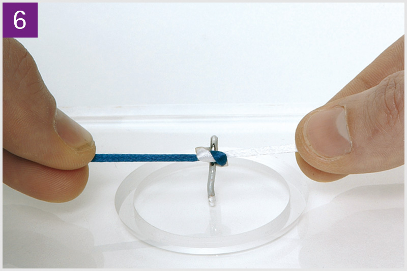 Ligation around haemostatic clamp (Common technique)